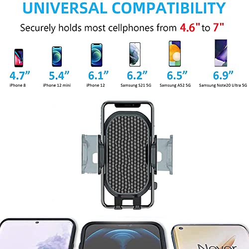 Cell Phone Mount for Car,Car Phone Holder Air Vent for Samsung Galaxy S23 S21 S20 S22 Plus Ultra FE A23 5G S10 S10E,A51 A71 A50 A12 A21,Google Pixel 6 Pro 4A 5 XL,Universal Cradle with Adjustable Clip