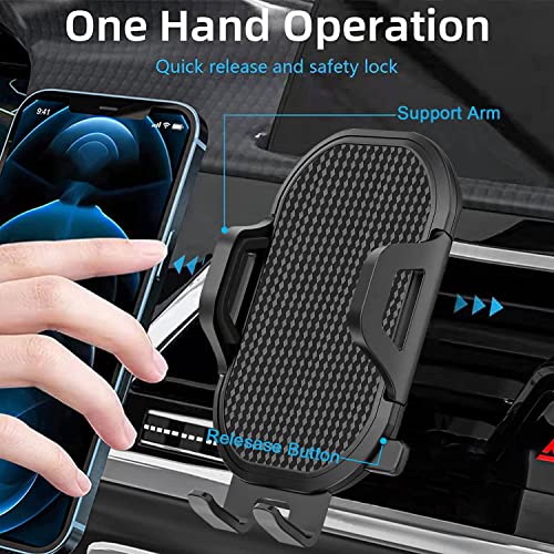 Cell Phone Mount for Car,Car Phone Holder Air Vent for Samsung Galaxy S23 S21 S20 S22 Plus Ultra FE A23 5G S10 S10E,A51 A71 A50 A12 A21,Google Pixel 6 Pro 4A 5 XL,Universal Cradle with Adjustable Clip