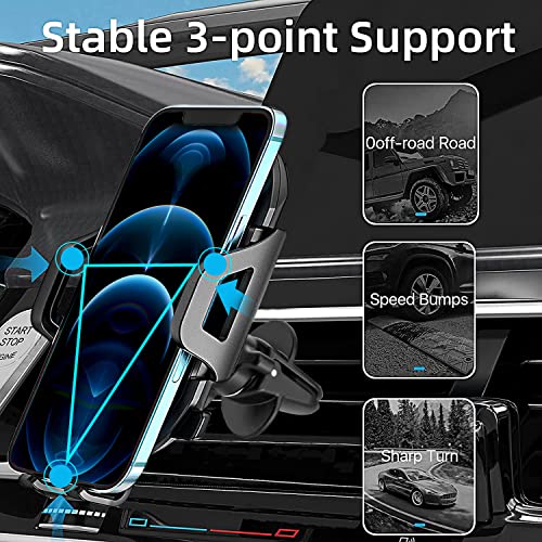 Cell Phone Mount for Car,Car Phone Holder Air Vent for Samsung Galaxy S23 S21 S20 S22 Plus Ultra FE A23 5G S10 S10E,A51 A71 A50 A12 A21,Google Pixel 6 Pro 4A 5 XL,Universal Cradle with Adjustable Clip