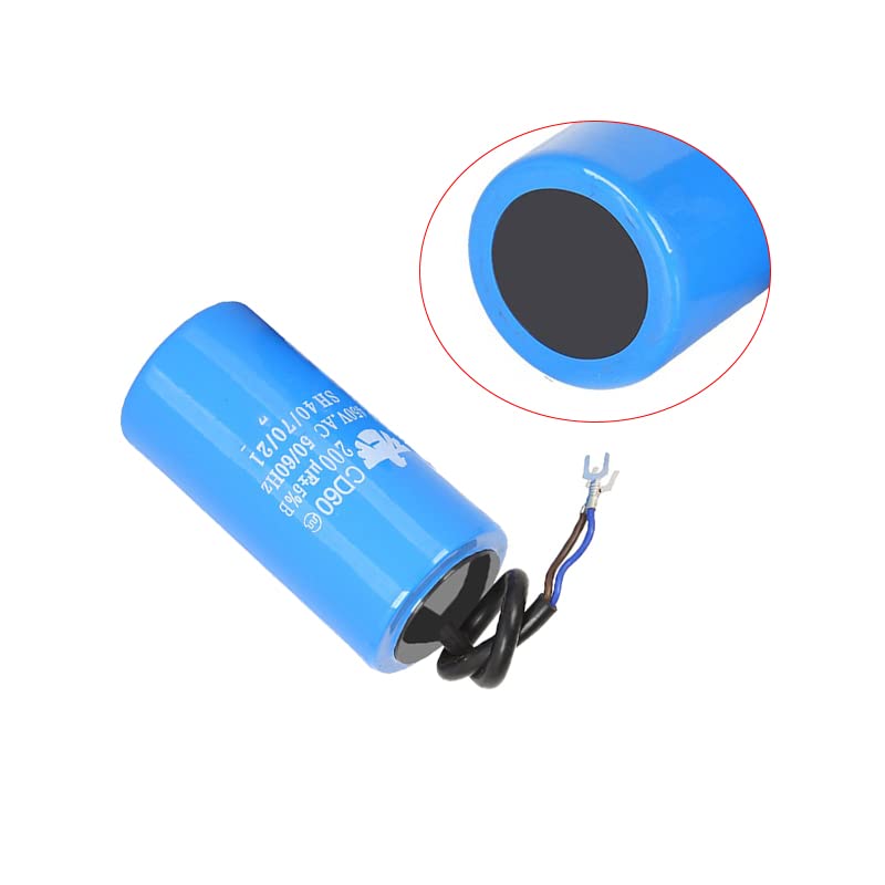 Motor Start Run Capacitor with Wire 450V CD60 Capacitor 50/60Hz 50Hz Capacitor for MotorAir Compressor 250uF