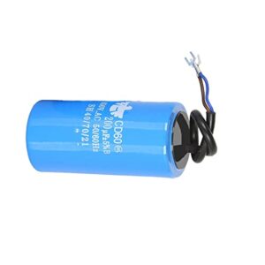 Motor Start Run Capacitor with Wire 450V CD60 Capacitor 50/60Hz 50Hz Capacitor for MotorAir Compressor 250uF