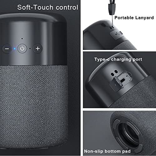 BJ Bluetooth Speaker with Earbuds 2 in 1, Portable Mini Speakers Bluetooth Wireless Headphones Combo, 360 Surround Stereo Sound Built-in Mic, 12 Hrs Long Battery Life for Home Party, Outdoor Travel