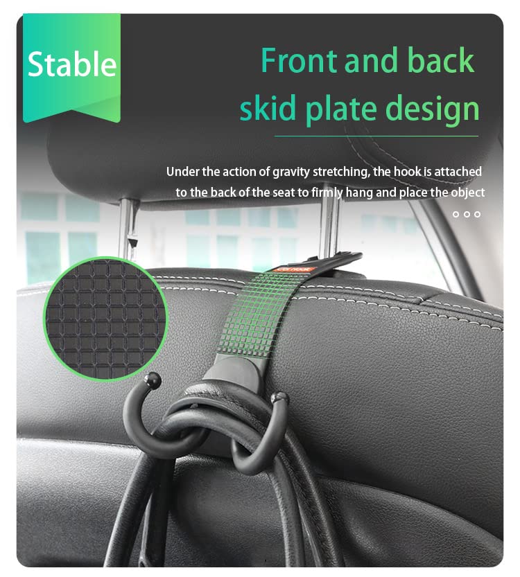 Strong Nylon hooks for car headrest (1pair)