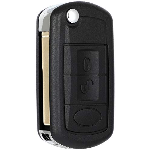 SCITOO Keyless Entry Remote Key Fob Shell CASE Replacement for 3 Buttons Uncut Car Key for Range Rover LR3 2005-2009 2006-2009 Sport 2006-2011 2pcs FCC NT8-15K6014CFF-TXA YWX000071