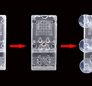 SummitLink V3 Case Dual Fans for Stratux ADS-B Kit Fits AHRS Module and GPYes (Clear)