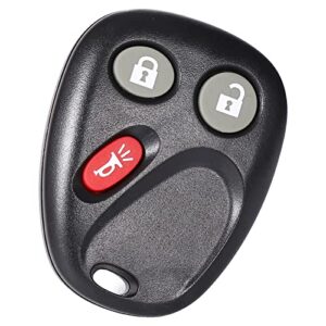 key fob replacement fit for chevy trailblazer gmc envoy isuzu ascender buick rainier oldsmobile bravada 2002 2003 2004 2005 2006 2007 2008 2009, 3 btn #15008008 15008009 car remote, 1pc