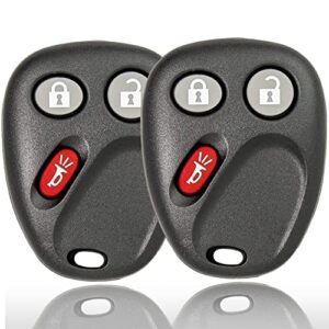 keyless entry car key fob lhj011 compatible with 2003-2007 chevy silverado tahoe avalanche equinox ssr suburban | gmc sierra yukon| hummer h2| cadillac escalade (2 pack)