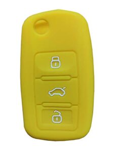 kawihen silicone key fob cover compatible with for 3 button bettle golf jetta passta hlo1j0959753am hlo1j0959753d nbg735868t nbg 735868t