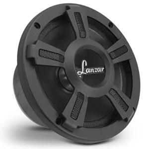 lanzar upgraded opti pro 6.5” high power midbass – powerful 500 watt peak 105hz – 12 khz frequency response 30 oz magnet structure 4 ohm w/paper cone and foam surround full range speaker – opti6mi