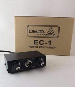 delta ec1 dynamic mic amplifier/echo chamber w/roger beep 4 pin cobra cb ham