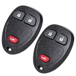 key fob replacement fits for 2007-2016 chevy silverado suburban tahoe avalanche equinox express traverse gmc sierra yukon acadia savana cadillac escalade buick enclave saturn vue outlook, 3 btn set 2