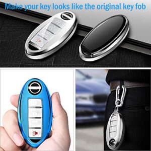 COMPONALL for Nissan Key Fob Cover, for Nissan Altima Maxima Rogue Armada Pathfinder