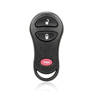 top-vigor 315mhz gq43vt9t keyless entry remote car key fob, 3 buttons car key fob replacement for dodge ram1500 2500 3500 durango dakota for jeep cherokee grand cherokee