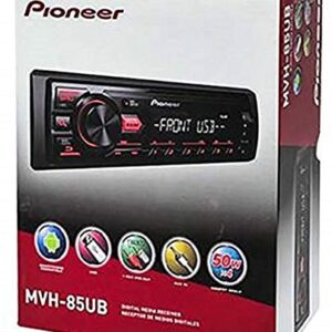 Pioneer MVH-85UB Digital Media Car Stereo Receiver , USB , Auxiliary , MP3 Playback , Mixtrax , Media App Control , Siri Eyes Free Compatible