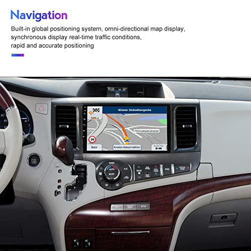 Android 11 Car Stereo Double Din for Toyota Sienna 2011 2012 2013 2014, 9 Inch Octa Core Car Radio Built-in Carplay Android Auto GPS Navigation IPS Touchscreen Support BT FM AM, 2GB RAM 32GB ROM…