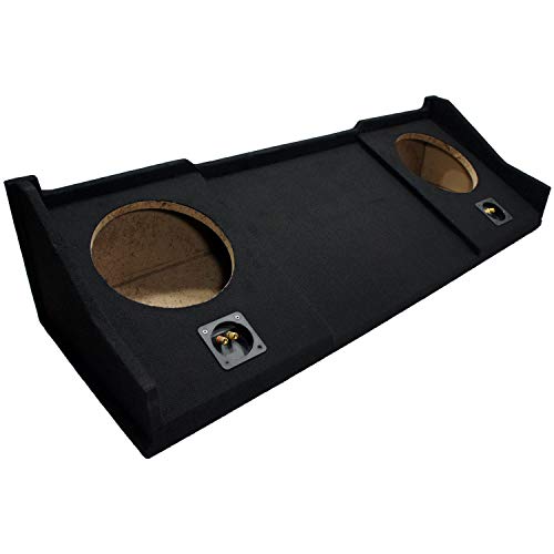 ASC Compatible with 1998-01 Dodge Ram Extended/Quad/Club Cab Truck Dual 10" Subwoofer Sub Box Speaker Enclosure