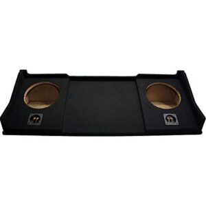 ASC Compatible with 1998-01 Dodge Ram Extended/Quad/Club Cab Truck Dual 10" Subwoofer Sub Box Speaker Enclosure