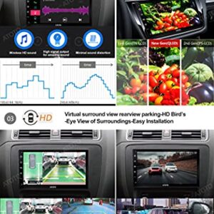 ATOTO S8 Premium 7inch Double-DIN Android Car Stereo, Wireless CarPlay & Android Auto, Dual Bluetooth w/aptX HD, QLED Display,Split Screen, HD Rearview with LRV, USB tethering,SCVC and More, S8G2B74PM