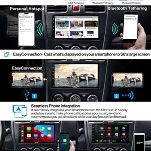 ATOTO S8 Premium 7inch Double-DIN Android Car Stereo, Wireless CarPlay & Android Auto, Dual Bluetooth w/aptX HD, QLED Display,Split Screen, HD Rearview with LRV, USB tethering,SCVC and More, S8G2B74PM