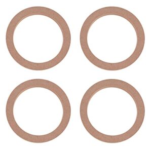 olycraft 4pcs car speaker spacer rings 6.5″ mdf speaker rings wooden mdf speaker spacer rings universal 6.5 speaker spacer rings for cars boats trucks