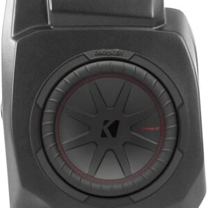 Kicker CompR Subwoofer // SSV 10" Subwoofer+ RZ5-UD10U Enclosure for Polaris RZR Pro XP/Pro XP 4