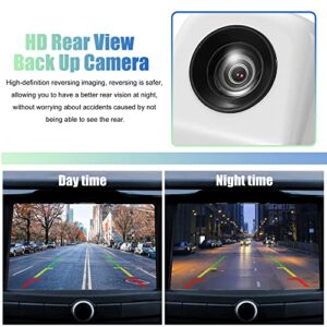 X AUTOHAUX Car 12V Rear View Back Up Camera Rear Park Assist Reverse Camera 170 Degree Wide View Angle Rear View Camera White