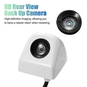 X AUTOHAUX Car 12V Rear View Back Up Camera Rear Park Assist Reverse Camera 170 Degree Wide View Angle Rear View Camera White