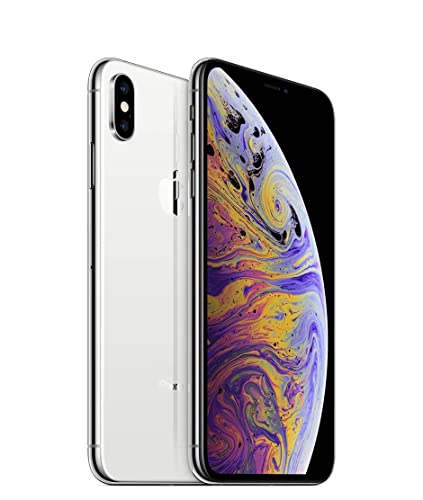 Apple iPhone XS Max, 64GB, Silver - For AT&T (Renewed)