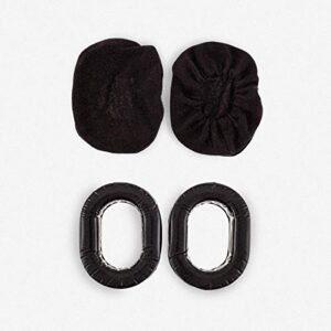 KORE AVIATION Ultra Plush Silicone Gel Ear Seal Replacement for Aviation, Racing, Safety Style Headsets (Sold in Pairs) with Fitted Cloth Ear Covers