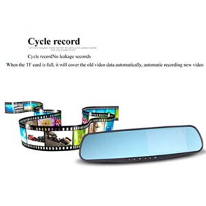 Car DVR Rear view Mirror Video Recroder 4.3" inch Car Camera Dual lens Cam night