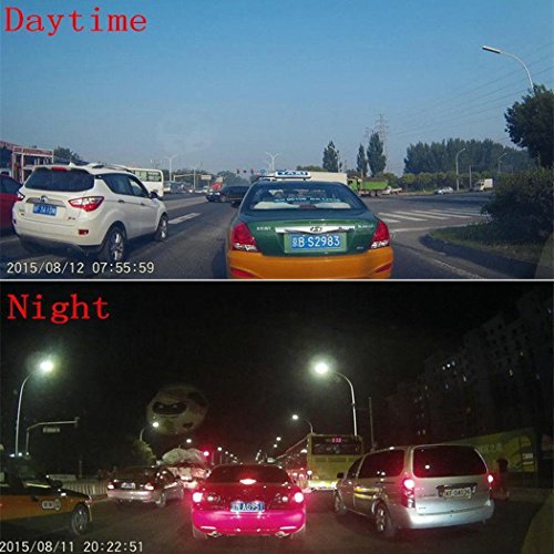 Car DVR Rear view Mirror Video Recroder 4.3" inch Car Camera Dual lens Cam night