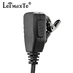 LEIMAXTE CLS1110 Earpiece,Compatible with Motorola RDM2070D CLS1110 CLS1410 CP185 CP200 CP200D RDU4100 2 Way Radio with Mic PTT Walkie Talkie Security Acoustic Tube Surveillance Headset