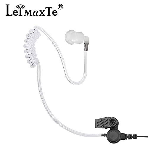 LEIMAXTE CLS1110 Earpiece,Compatible with Motorola RDM2070D CLS1110 CLS1410 CP185 CP200 CP200D RDU4100 2 Way Radio with Mic PTT Walkie Talkie Security Acoustic Tube Surveillance Headset