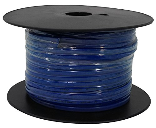 Rockville R14G50MS-BL 50 Foot Spool Marine Waterproof 14 AWG Speaker Wire, Blue