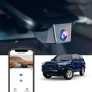 fitcamx 4k dash cam suitable for toyota 4runner 2020 2021 2022 2023 trd sport limited pro off-road venture sr5 premium, oem look, 2160p uhd video wifi, g-sensor, loop recording, easy to use, 64gb card