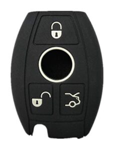 kawihen silicone key fob cover case protector smart remote control shell keyless entry case holder cover for mercedes benz w203 w210 w211 amg w204 c e r cl gl s sl bga cls clk cla slk classe iyz3312