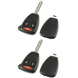 2 key shell case fits dodge caliber dakota durango magnum nitro ram kobdt04a