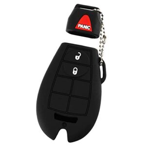 key fob keyless entry remote cover protector for jeep dodge chrysler (m3n5wy783x, iyz-c01c, gq4-53t, fobik)