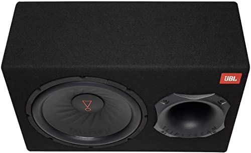 JBL SUBBP12AM - 450 Watts (150W RMS) 12” Amplified 12 in. Ported Subwoofer with Sub Level Control and Distortion Free Bass with Gravity Magnet Phone Holder Bundle