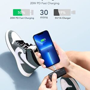 Small Portable Charger 5000mAh, Charmast Ultra-Compact 20W PD 18W QC 3.0 Fast Charging Power Bank Mini Battery Pack Compatible with iPhone 14/14 Pro Max/13/13 Pro Max, Samsung Galaxy S21, S20, S10, Mo