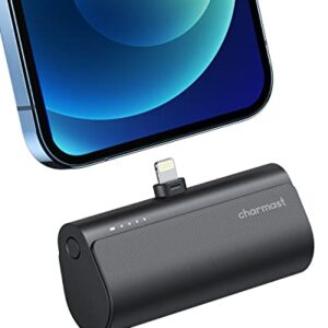 Small Portable Charger 5000mAh, Charmast Ultra-Compact 20W PD 18W QC 3.0 Fast Charging Power Bank Mini Battery Pack Compatible with iPhone 14/14 Pro Max/13/13 Pro Max, Samsung Galaxy S21, S20, S10, Mo