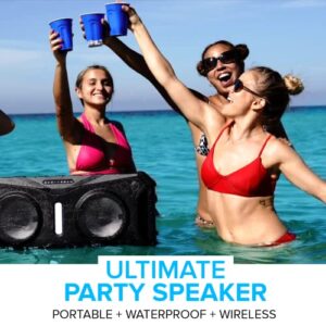 Gemini Sound SOSP-8BLK Soundsplash Rechargeable Waterproof Wireless 420 Watt Peak Power Floating Party Speaker