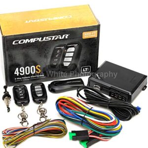 compustar cs4900-s (4900s) 2-way remote start and keyless entry system with 3000-ft range