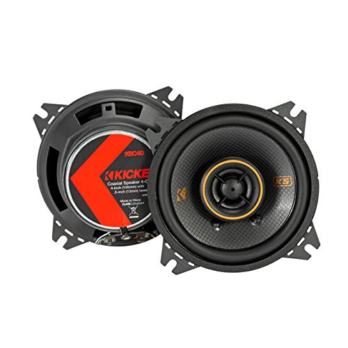 KICKER 47KSC404 KS Series 4" Coaxial Speakers with .5" Tweeters, 4ohm