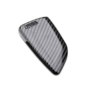 DOHON Carbon Fiber for BMW Key Fob Cover , 4 Buttons Keyless Entry Smart Remote Key Protective Case Holder, 1Pcs, Glossy Black