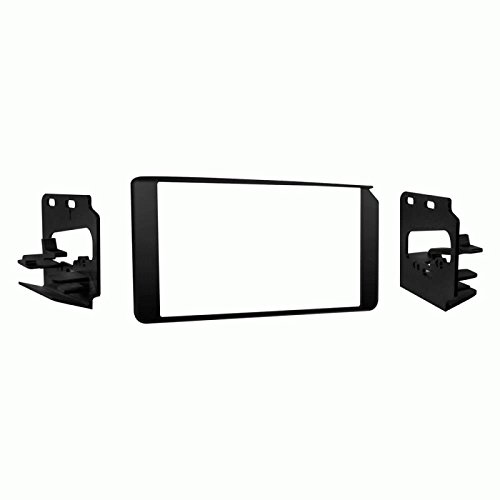 Carxtc Double Din Install Car Stereo Dash Kit for a Aftermarket Radio Fits 1995-1999 Chevy Suburban, Yukon and Tahoe Trim Bezel is Black