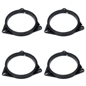 curqia 2 pairs black plastic vehical speaker bracket 6.5″ car speaker spacer