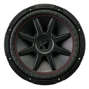 KICKER CompVR 12-Inch (30cm) Subwoofer, DVC, 4-Ohm, 400W