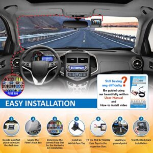 Dash Cam Hardwire Kit, USB Type C, for ROVE R3 Touch Screen 3 Channel Dash Camera