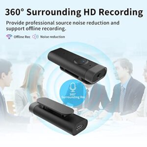 Voice to Text Recorder, DOSMONO 32G Voice Recorder with Transcription, High-Definition Recording, Dialogue Translation Photo Translation on APP for Lectures, Meetings